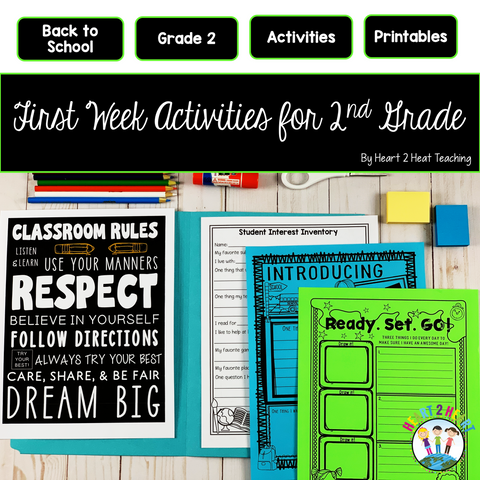 First Week of School Activities for 2nd Grade – Heart 2 Heart Teaching