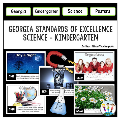Georgia Standards of Excellence Kindergarten Science Posters – Heart 2 ...
