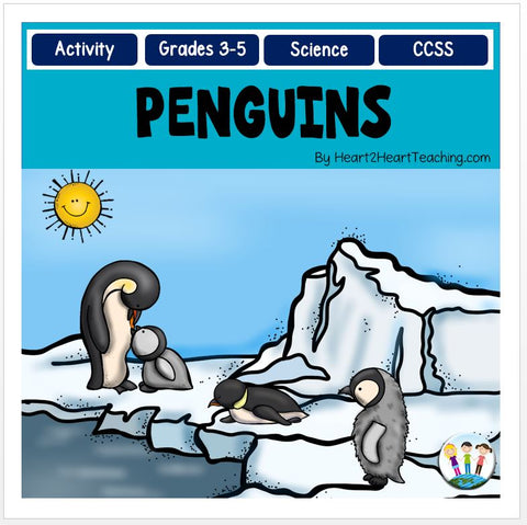 Waddle This Way to Learn All About Penguins Activity Pack – Heart 2 ...