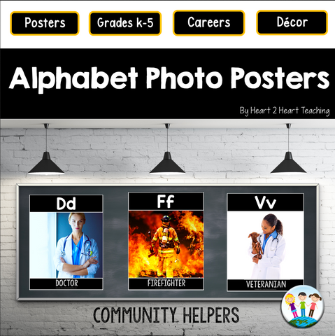 Alphabet Posters: Community Helpers (A to Z) – Heart 2 Heart Teaching