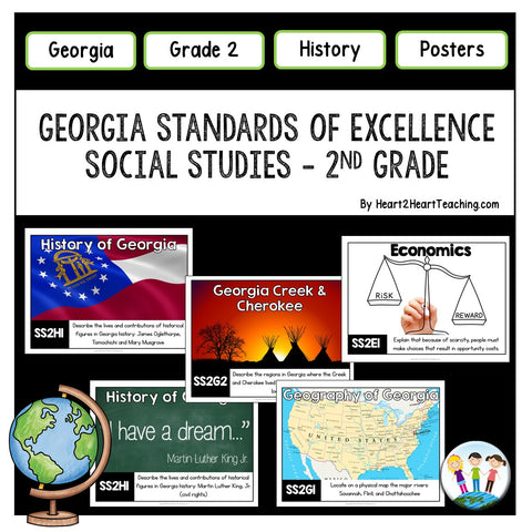 Georgia Standards of Excellence 2nd Grade Social Studies Posters ...