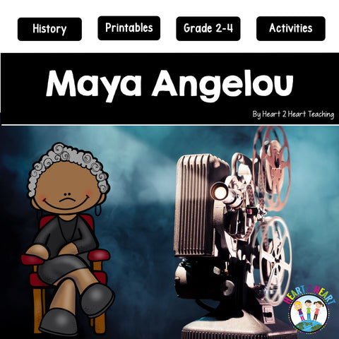 The Life Story of Maya Angelou Activity Pack – Heart 2 Heart Teaching
