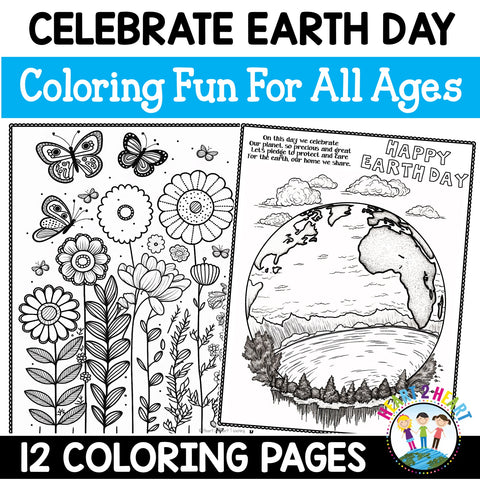 Earth Day Doodle Coloring Pages – Heart 2 Heart Teaching