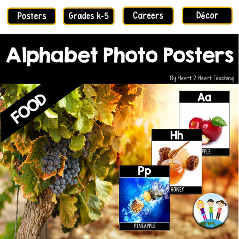 Alphabet Posters: Healthy Foods (A to Z) – Heart 2 Heart Teaching
