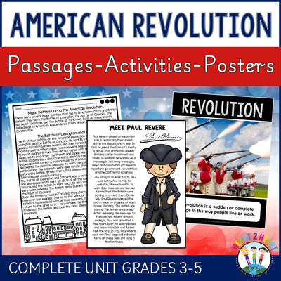 Revolutionary War Unit with Articles, Activities & more – Heart 2 Heart ...