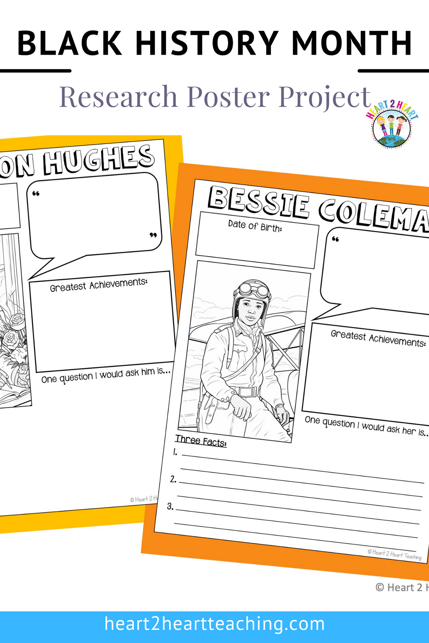 Black History Month Research Poster Project – Heart 2 Heart Teaching