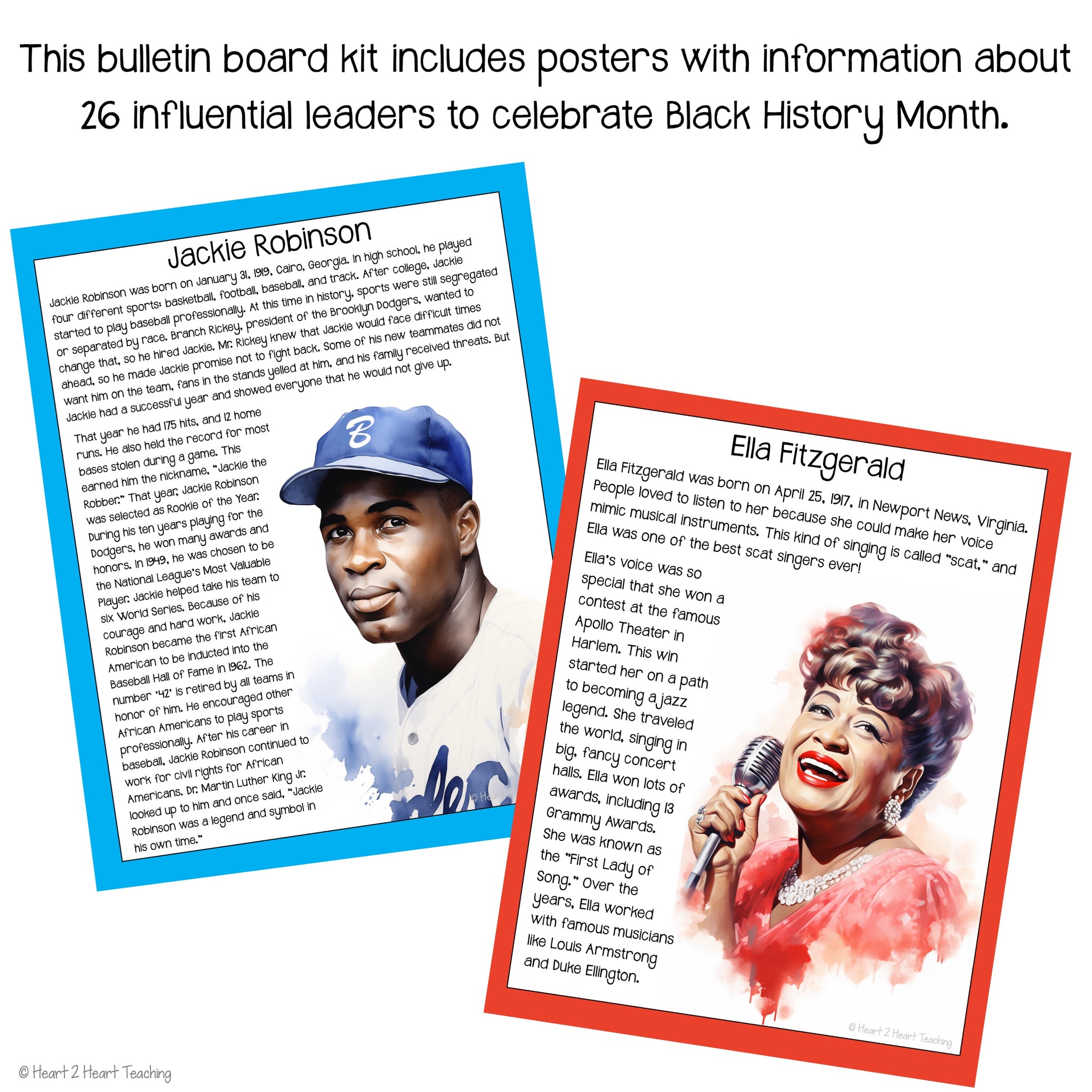 Black History Month Bulletin Board Posters – Heart 2 Heart Teaching