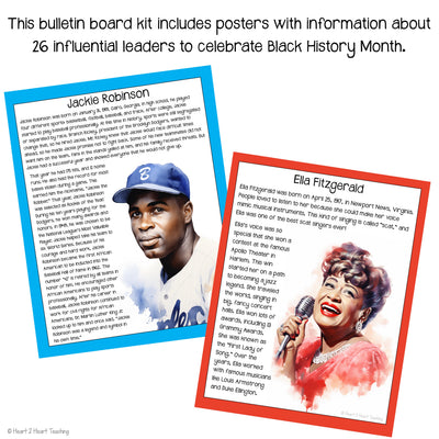 Black History Month Bulletin Board Posters – Heart 2 Heart Teaching