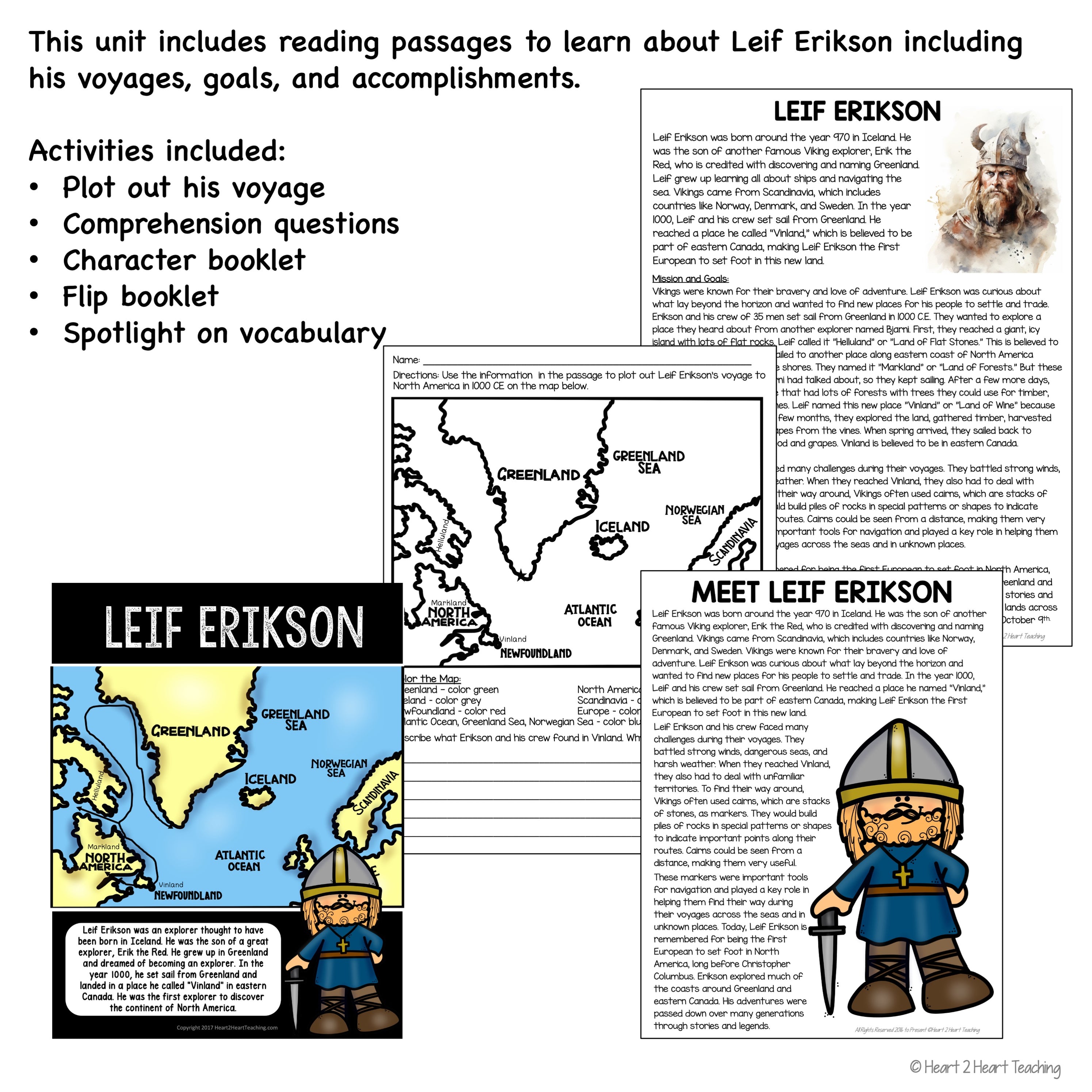 Explorer & Viking Leif Erikson Complete Unit – Heart 2 Heart Teaching