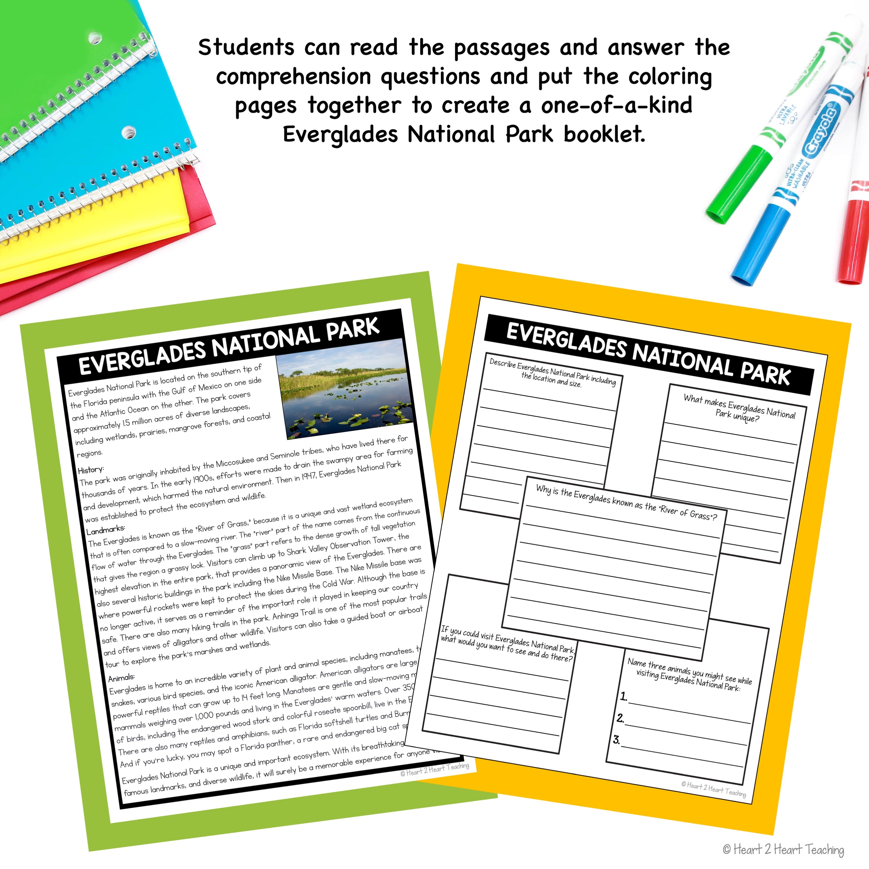 Everglades National Park Coloring Pages – Heart 2 Heart Teaching