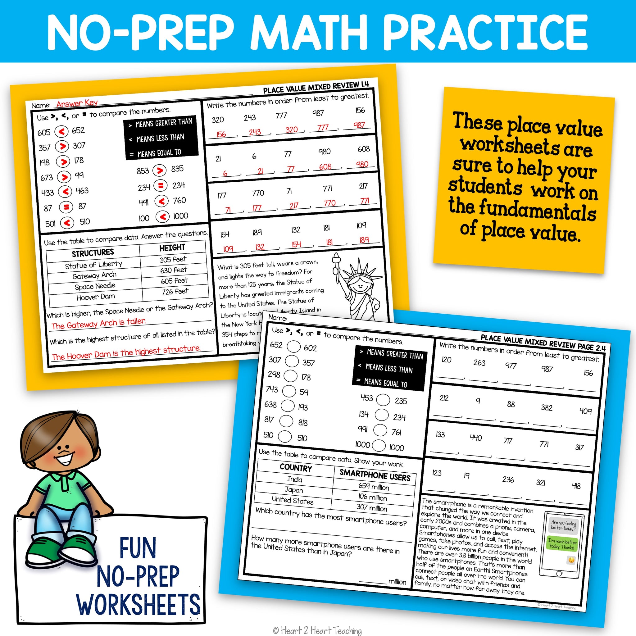 Grade 2 Place Value Activities Math Worksheets Reviews CCSS 2.NBT.A.2 ...