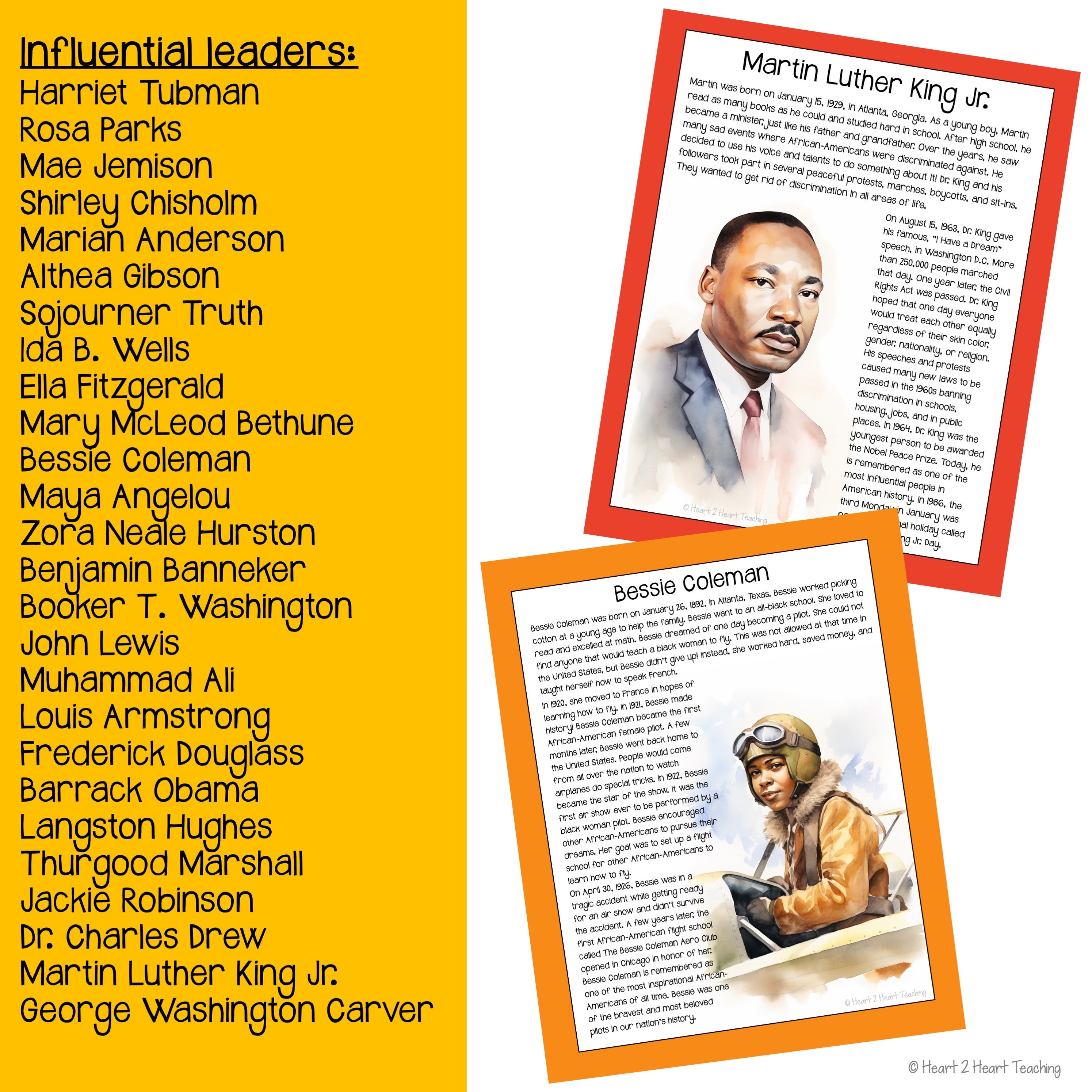 Black History Month Bulletin Board Posters – Heart 2 Heart Teaching