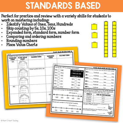 Grade 2 Place Value Activities Math Worksheets Reviews CCSS 2.NBT.A.2 ...