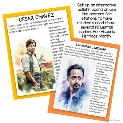 Hispanic Heritage Month Research Poster Project – Heart 2 Heart Teaching