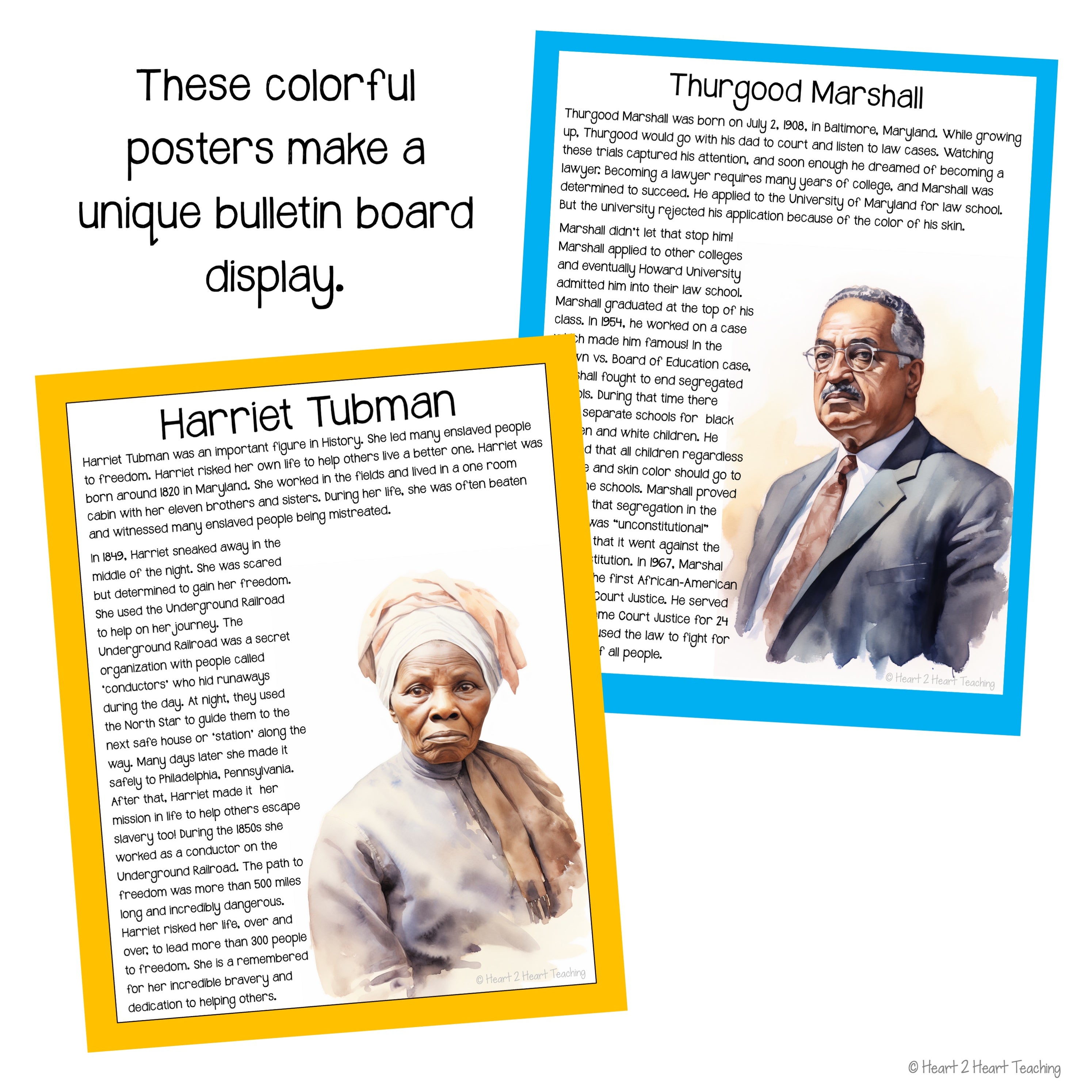 Black History Month Bulletin Board Posters – Heart 2 Heart Teaching