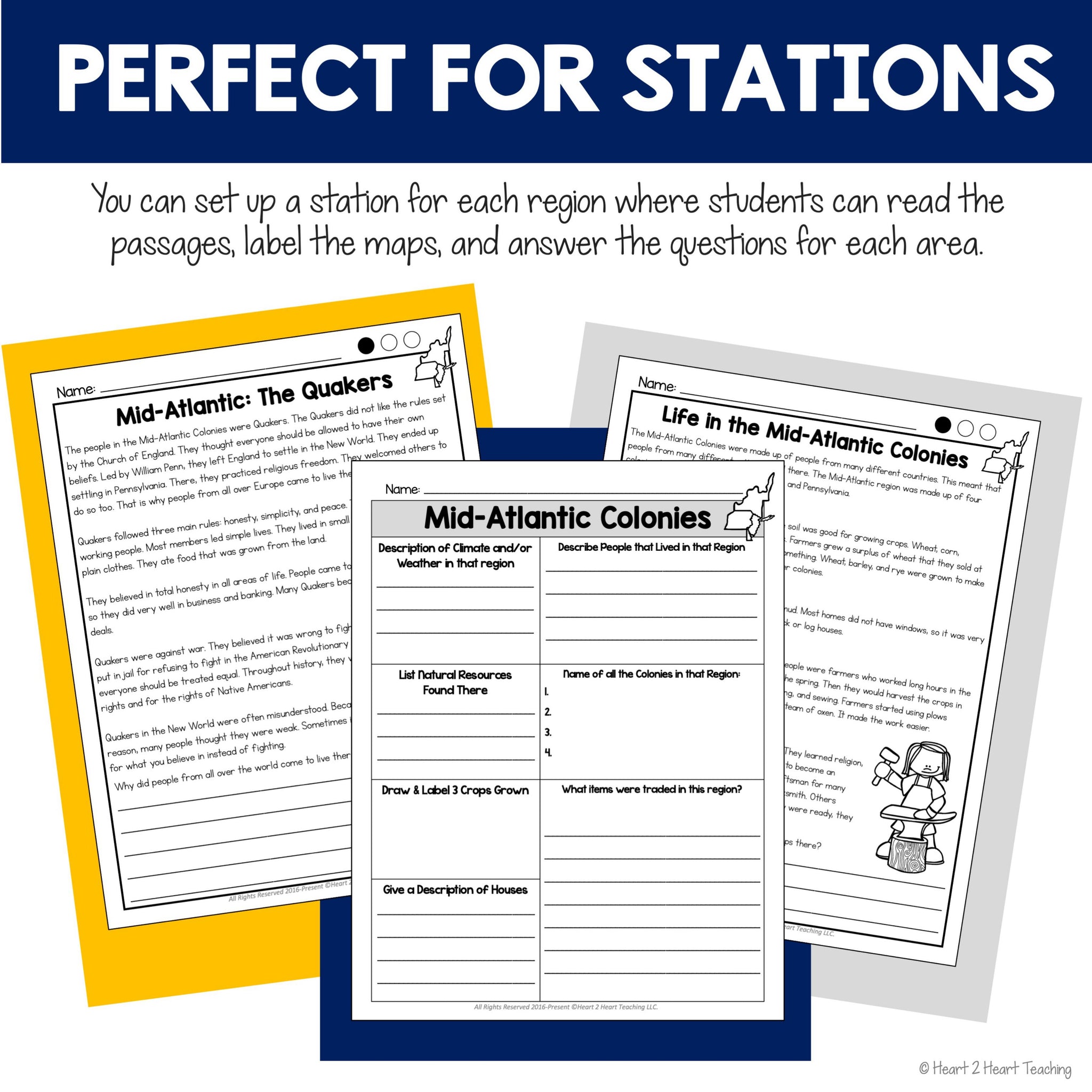 13 Colonies Activities Bundle Complete Unit With Maps, Worksheets, Uni ...