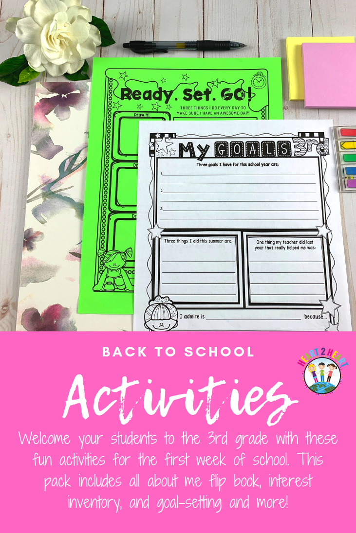 First Week of School Activities for 3rd Grade – Heart 2 Heart Teaching