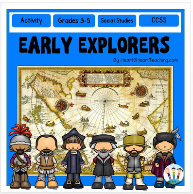 Early European Explorers #1: Cabot, Balboa, de Soto, Columbus, Hudson ...
