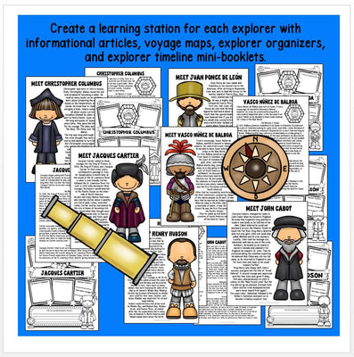 Early European Explorers #1: Cabot, Balboa, de Soto, Columbus, Hudson ...