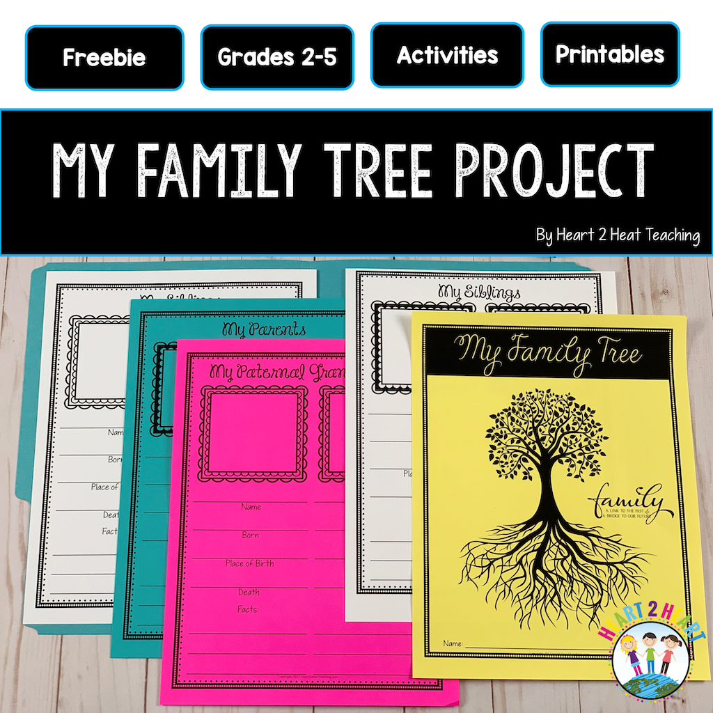 Family Tree Project Freebie – Heart 2 Heart Teaching