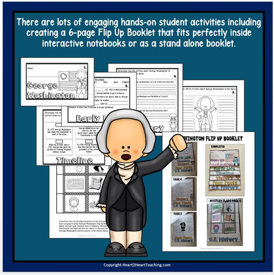 The Life Story of President George Washington Activity Pack – Heart 2 ...