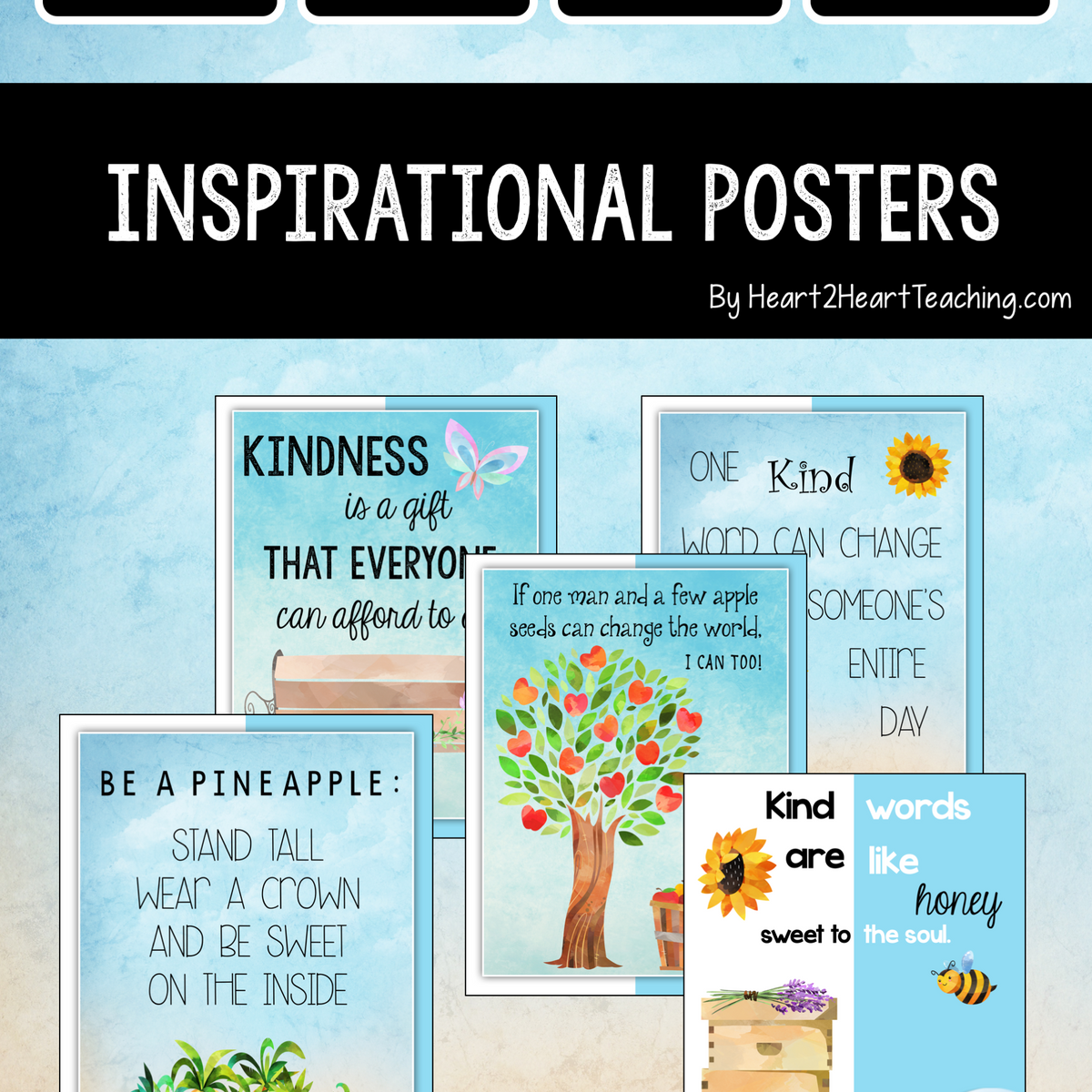 Inspirational Poster Pack Freebie – Heart 2 Heart Teaching