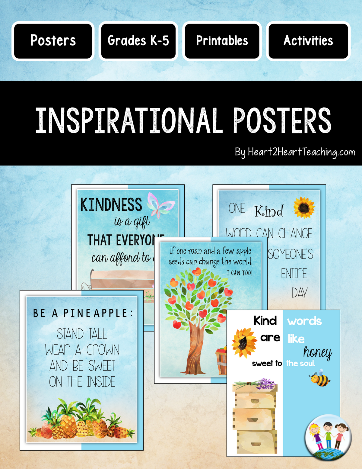 Inspirational Poster Pack Freebie – Heart 2 Heart Teaching