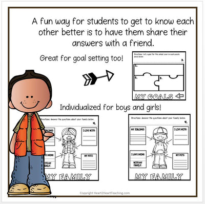 All About Me Flip Book: A FUN Back to School Activity – Heart 2 Heart ...