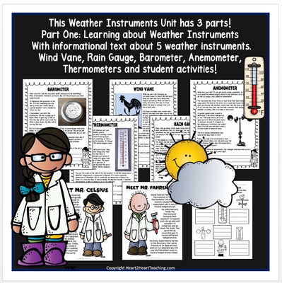 Learning all about Weather Tools: Articles, Activities, & Flip Book ...