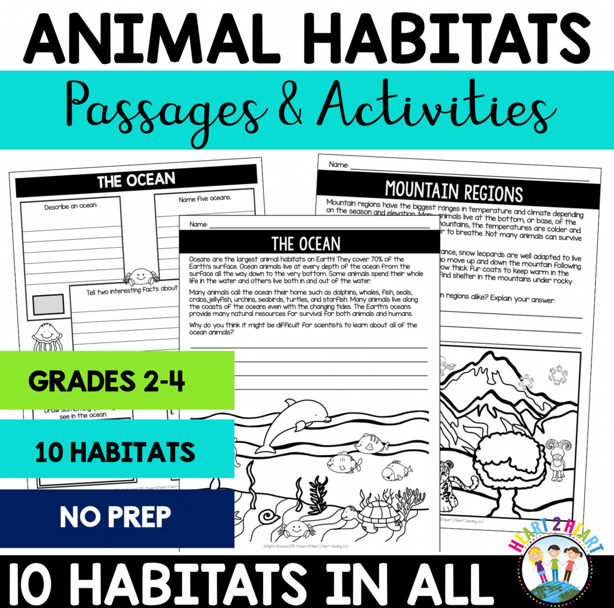 Animal Habitats with Savanna, Grassland, Woodlands, Dessert, Tundra, R ...