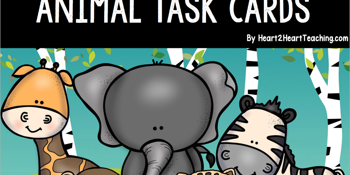 All About Animals: Carnivores, Herbivores, and Omnivores Task Cards ...