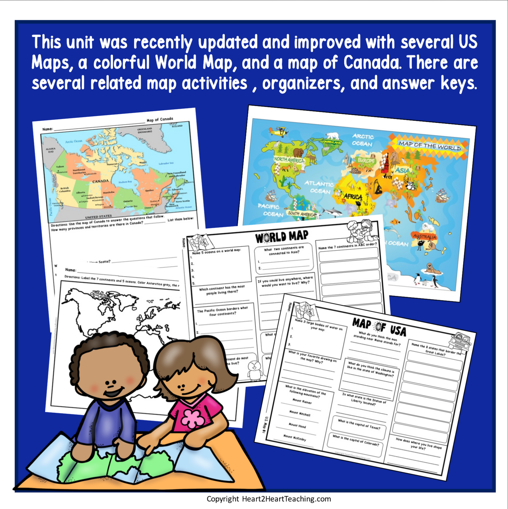 Let's go on a Map Scavenger Hunt – Heart 2 Heart Teaching