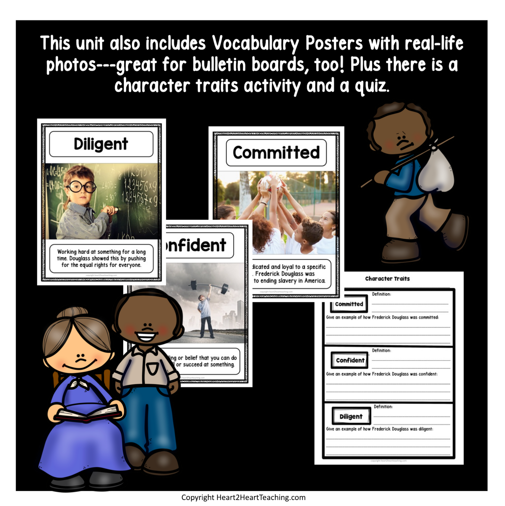 The Life Story of Frederick Douglass Activity Pack – Heart 2 Heart Teaching