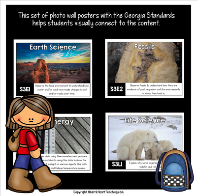 Georgia Standards of Excellence 3rd Grade Science Posters – Heart 2 ...