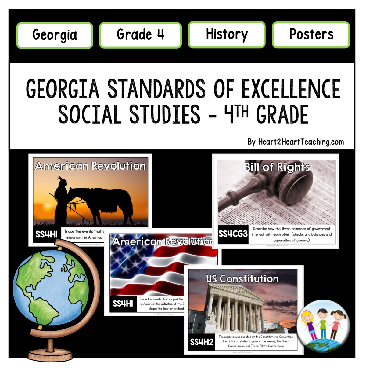 Georgia Standards of Excellence 4th Grade Social Studies Posters ...