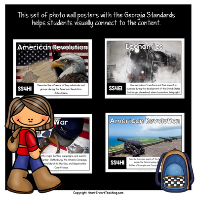 Georgia Standards of Excellence 4th Grade Social Studies Posters ...