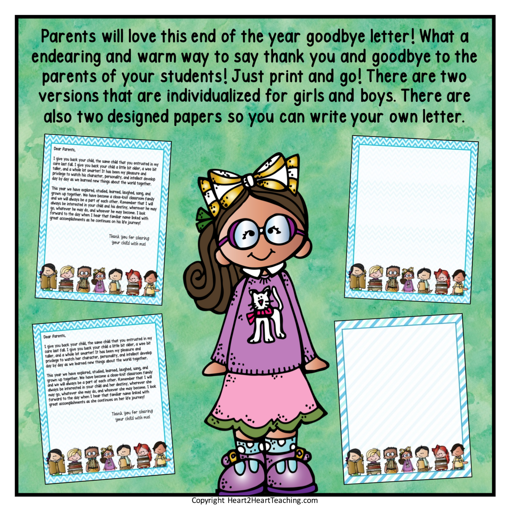 End of the Year Letter to Parents: Say Goodbye with a Special Thank Yo ...