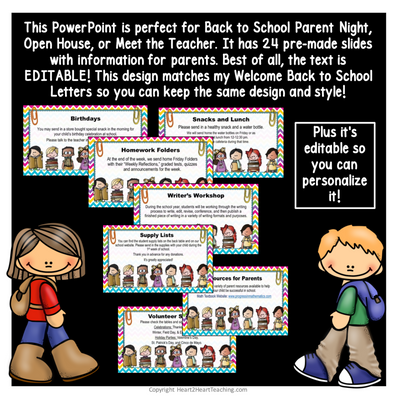 Open House PowerPoint and Meet the Teacher Night Activities (Study Bud ...
