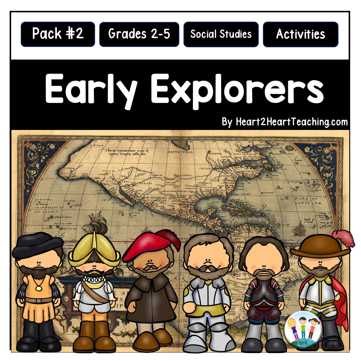 Early European Explorers #2: Magellan, Vespucci, Cortes, Champlain, Pi ...