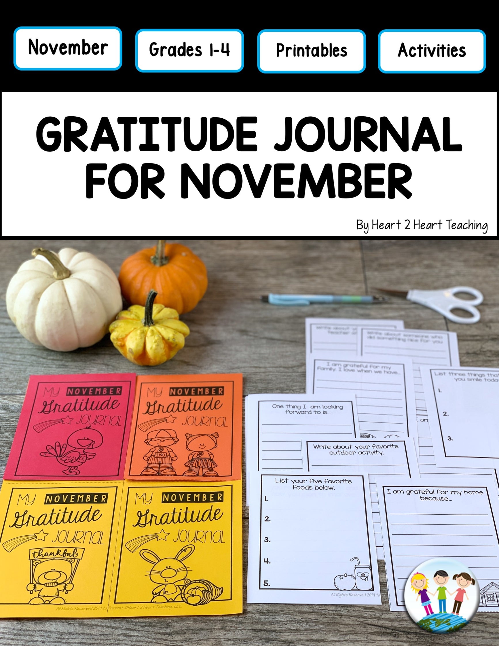 Gratitude Journal Freebie – Heart 2 Heart Teaching