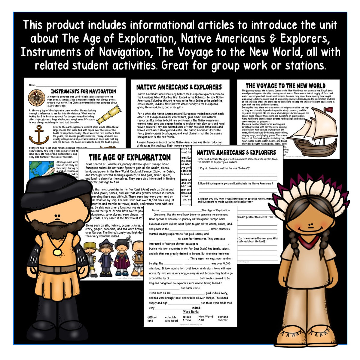 Early European Explorers #2: Magellan, Vespucci, Cortes, Champlain, Pi ...