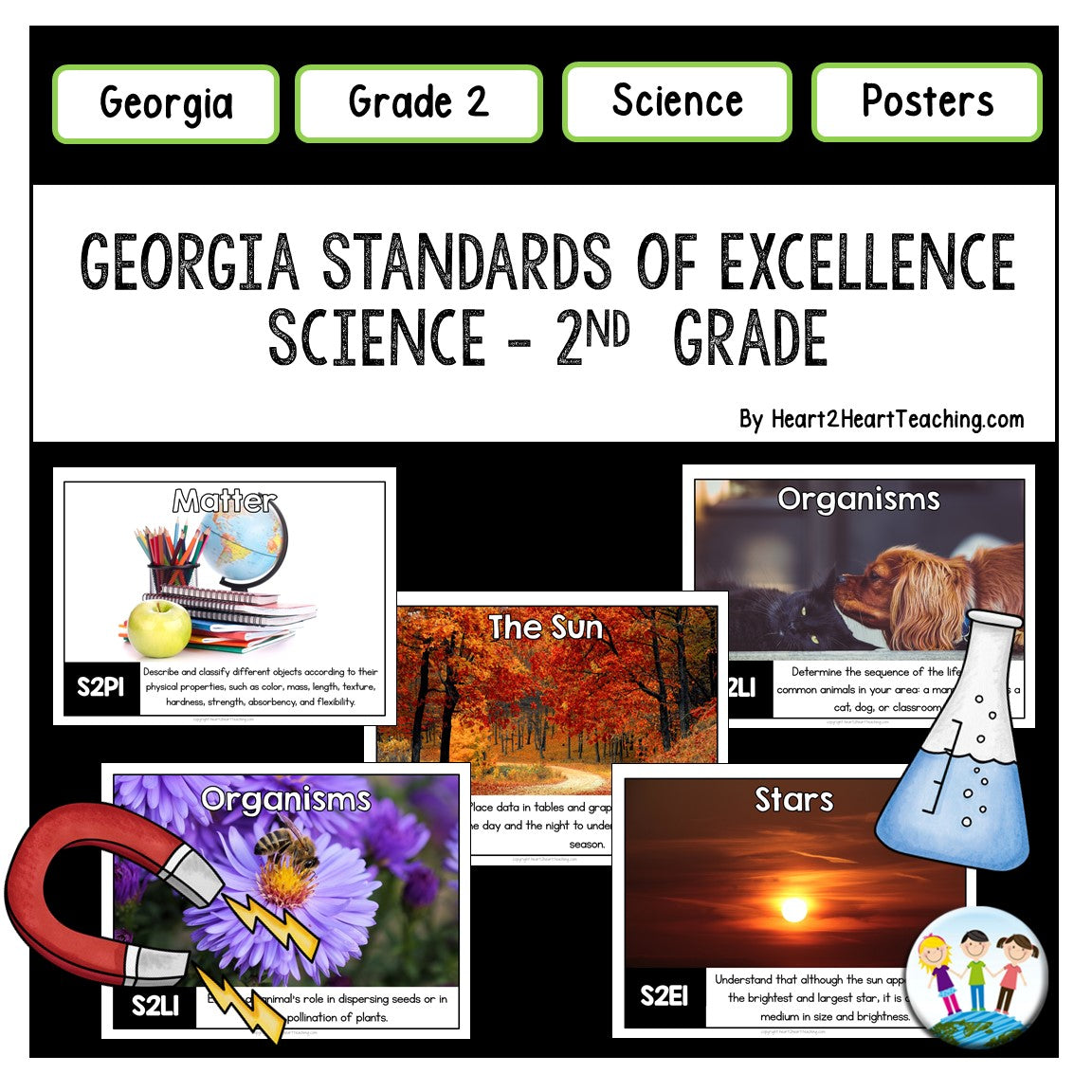 Georgia Standards of Excellence 2nd Grade Science Posters – Heart 2 ...
