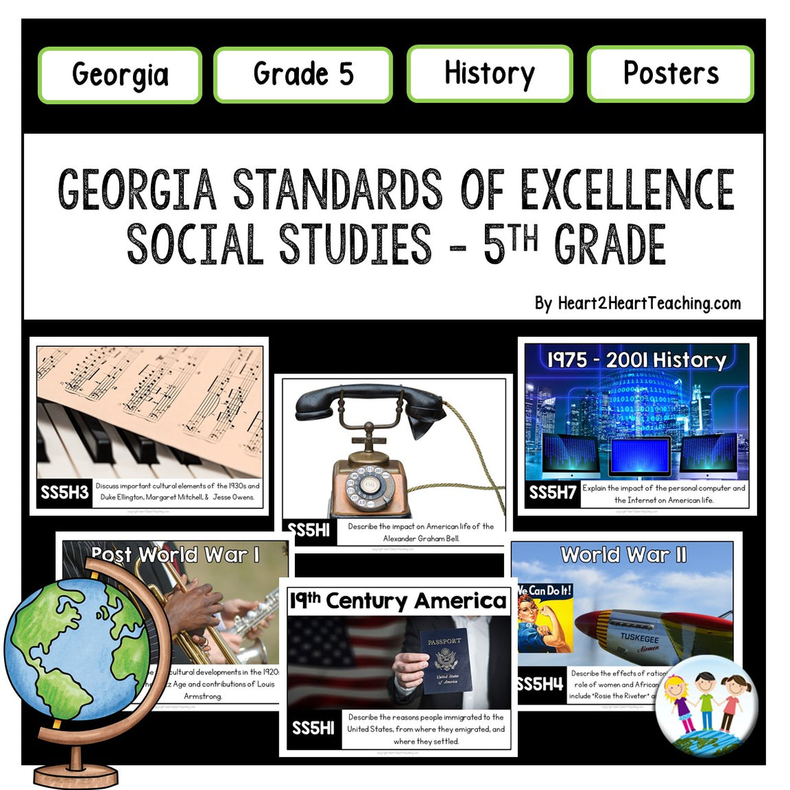 Georgia Standards of Excellence 5th Grade Social Studies Posters ...