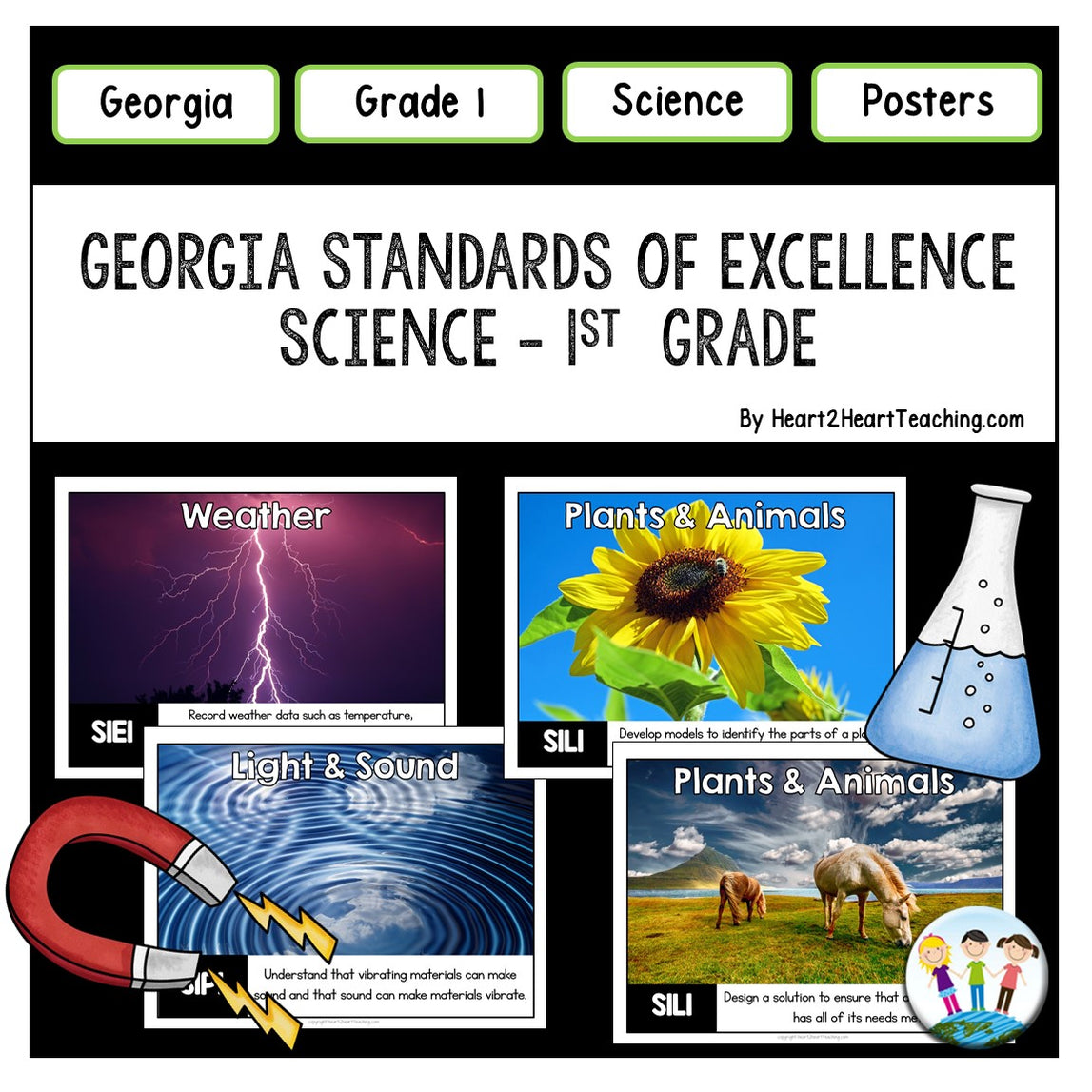 Georgia Standard of Excellence 1st Grade Science Posters – Heart 2 ...