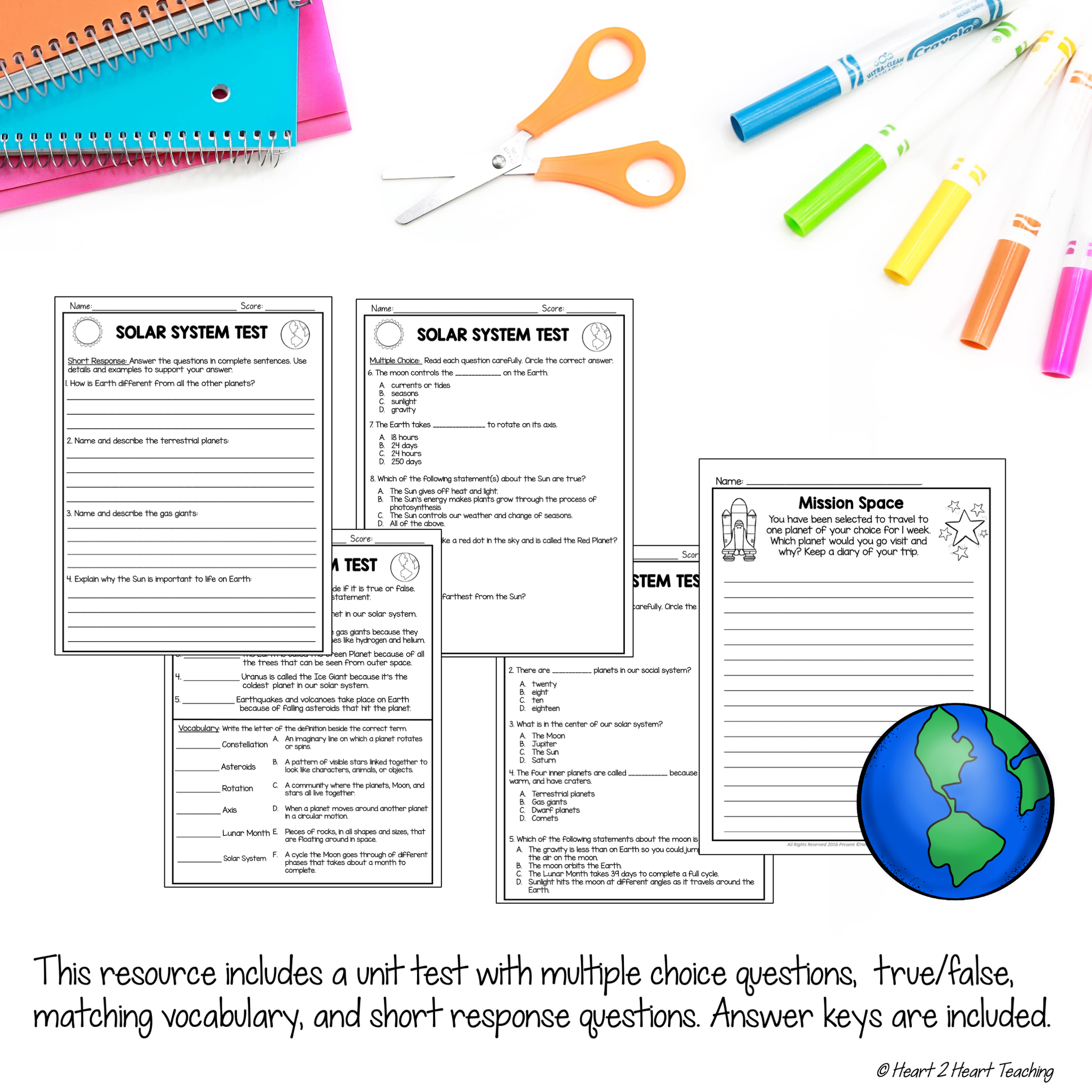 Let's Explore Our Solar System Activity Pack – Heart 2 Heart Teaching
