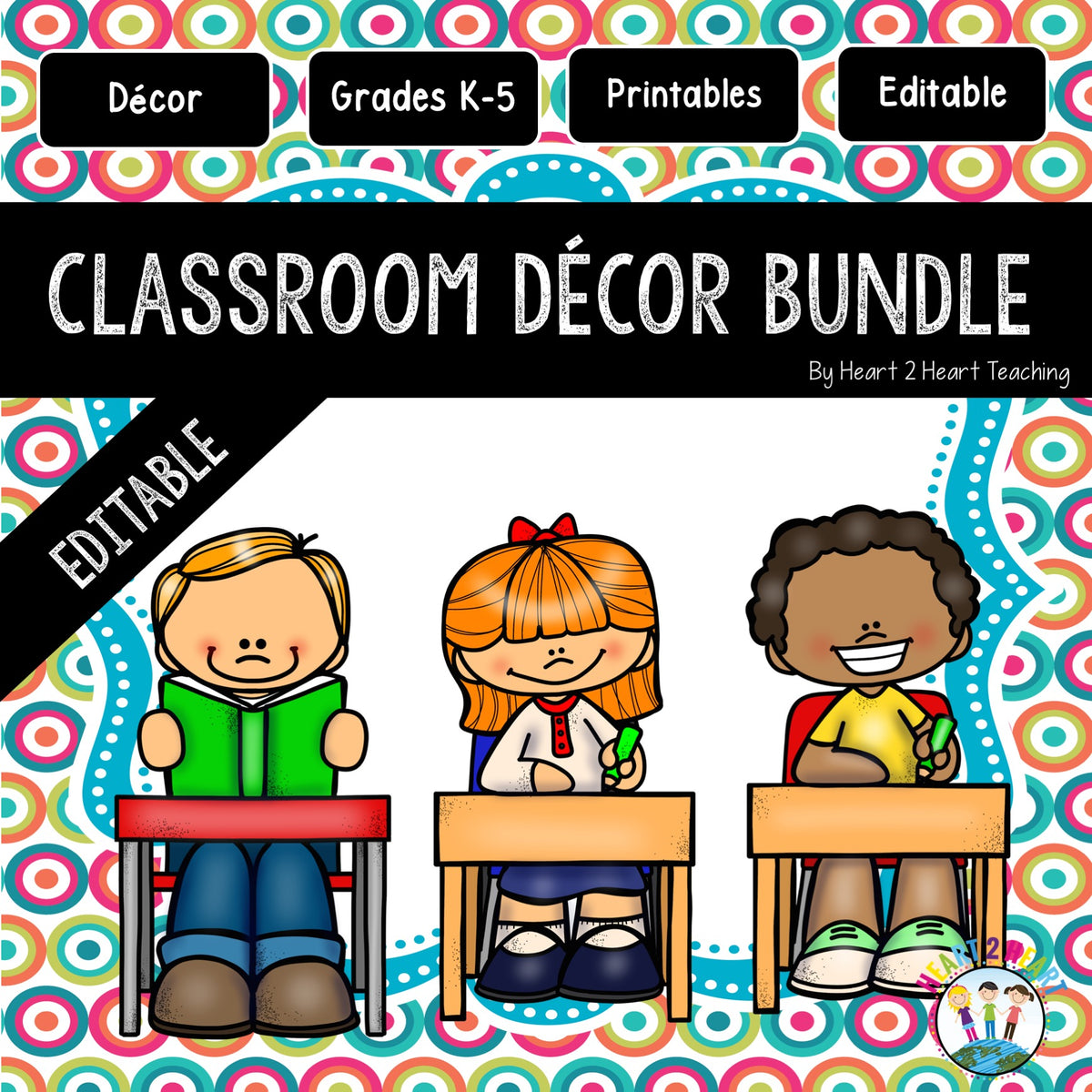 Turquoise, Purple, and Pink Dots Classroom Decor Pack #16: Everything ...