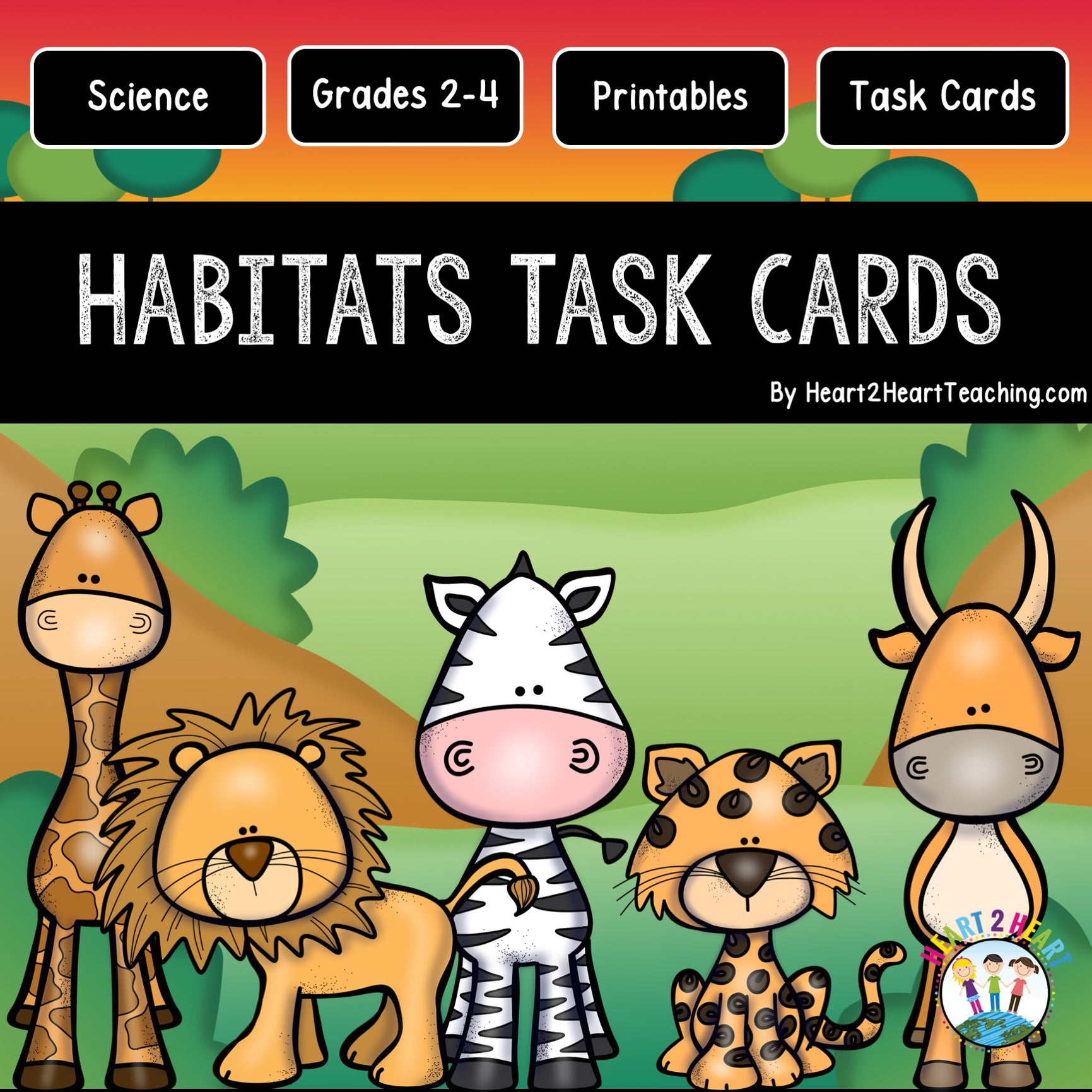 Animal Habitats Task Cards – Heart 2 Heart Teaching