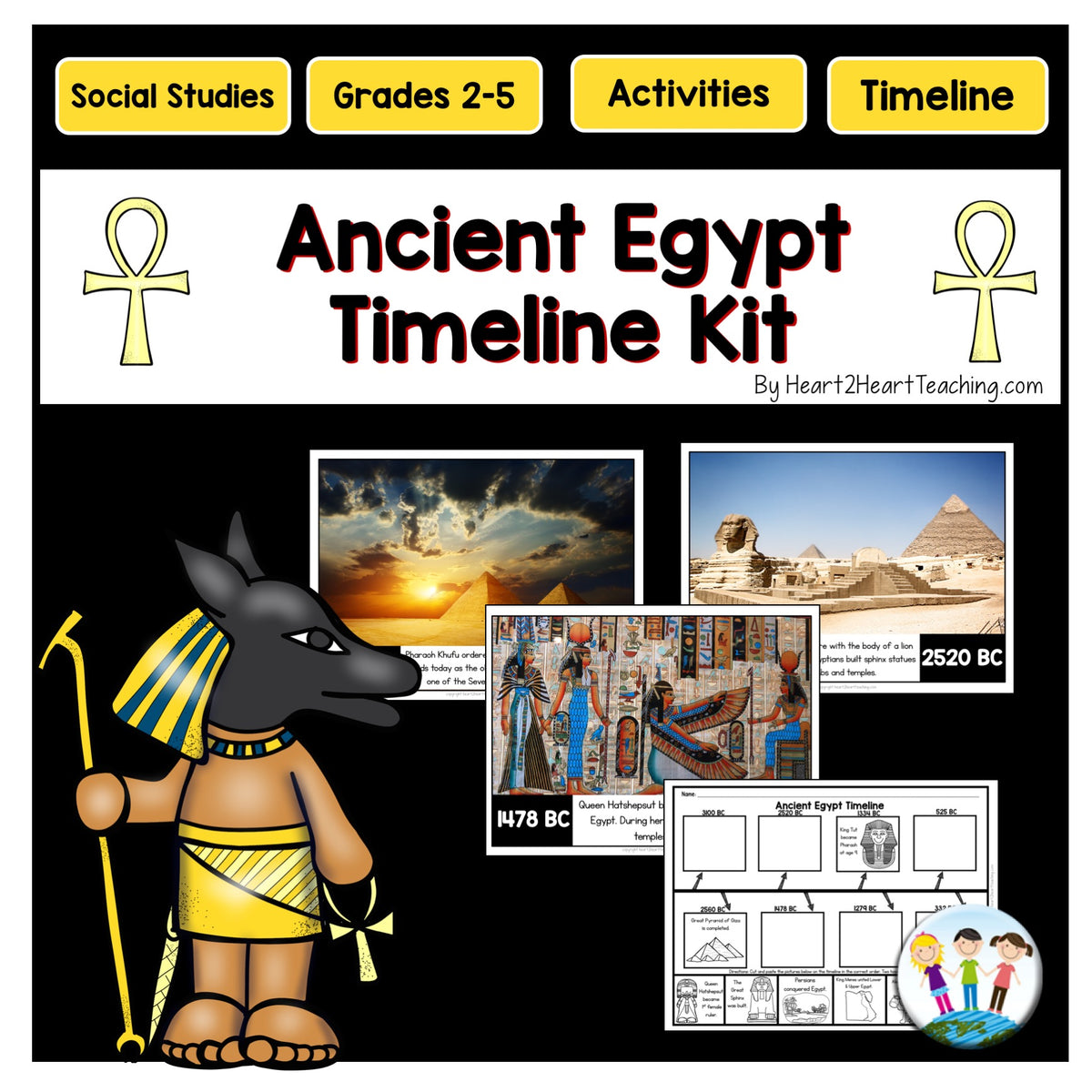 Ancient Egypt Timeline & Bulletin Board Kit – Heart 2 Heart Teaching
