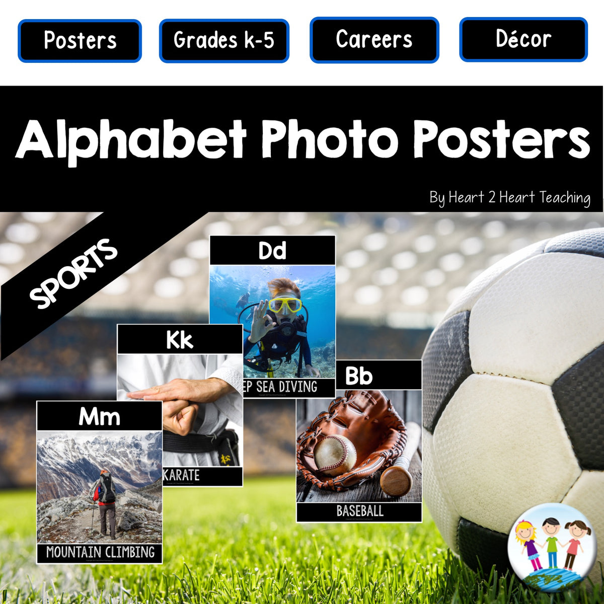 Alphabet Posters: Sports-Themed (A to Z) – Heart 2 Heart Teaching