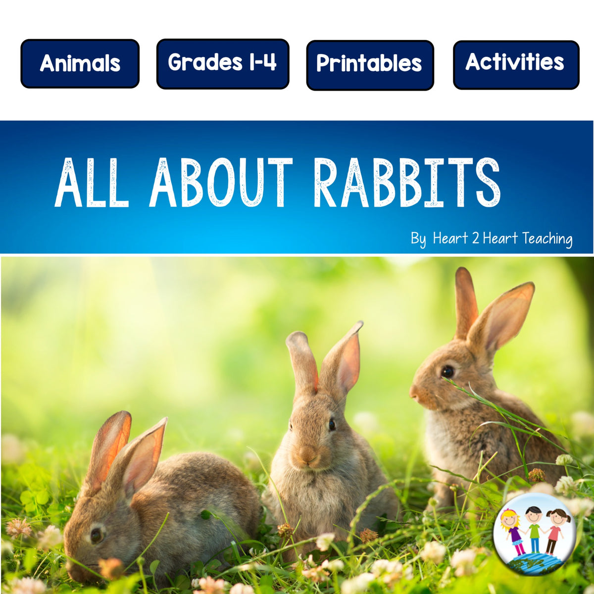 Rabbits Unit with an Easy Easter Bunny Craft Project – Heart 2 Heart ...